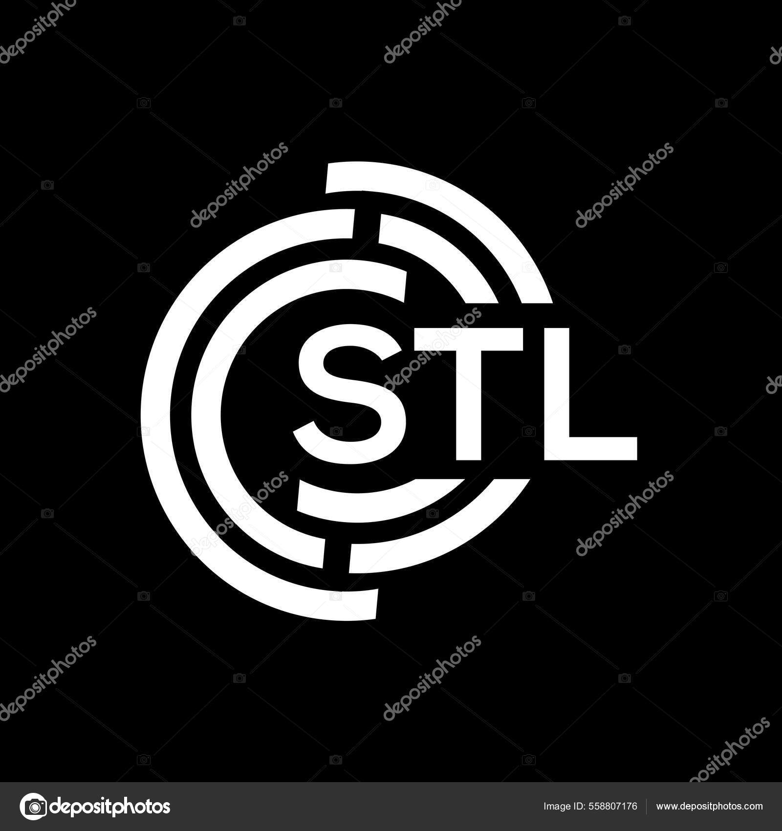 Stl Letter Logo Design Stl Monogram Initials Letter Logo Concept Stock ...