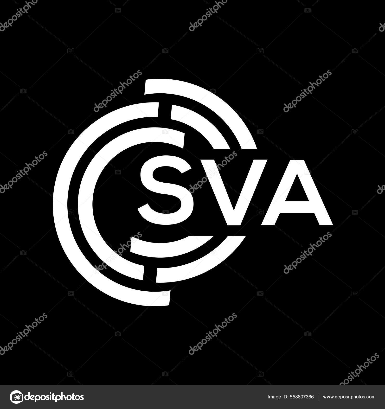 Sva Letter Logo Design Sva Monogram Initials Letter Logo Concept Stock ...