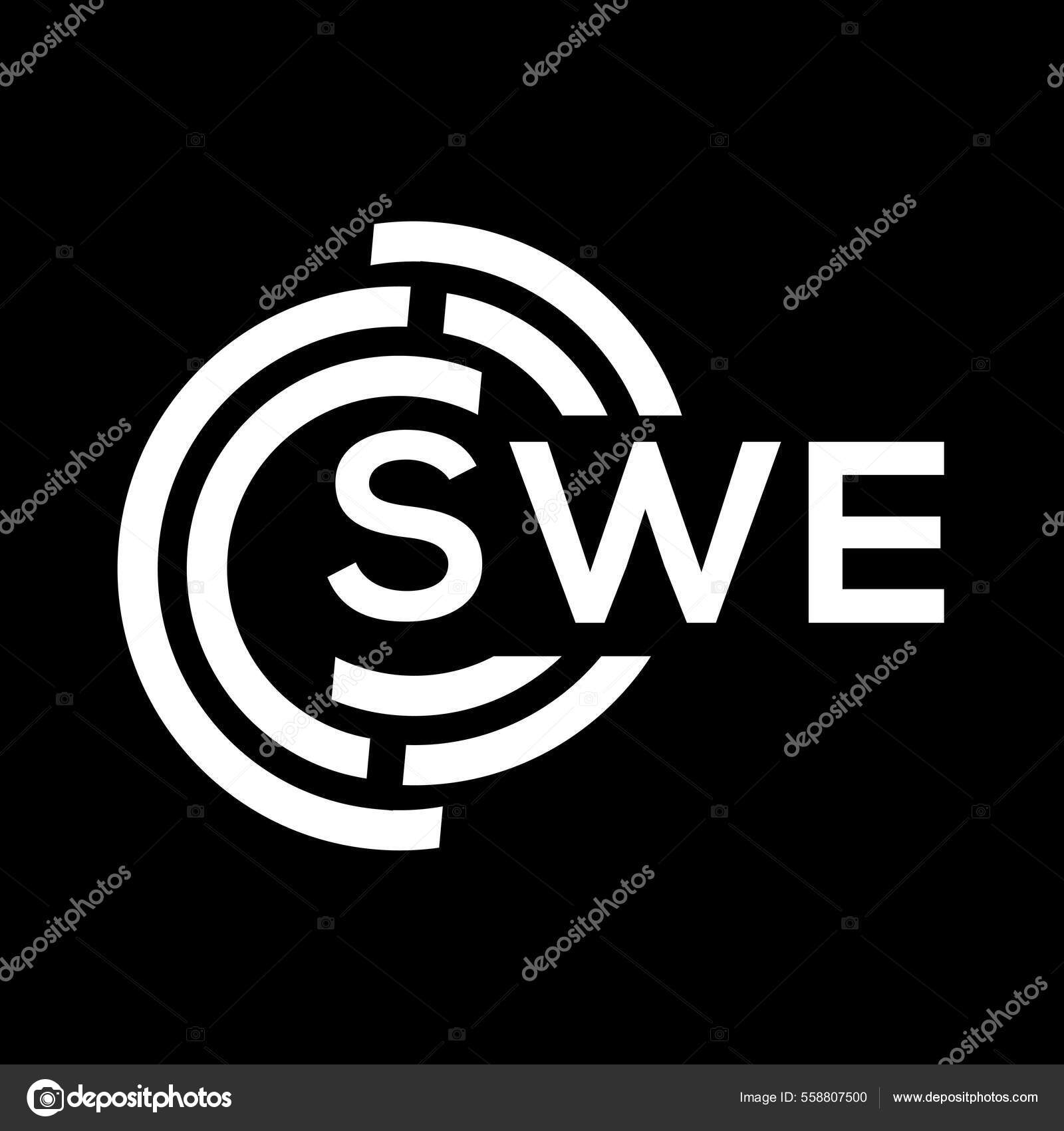 Swe Letter Logo Design Swe Monogram Initials Letter Logo Concept Stock ...
