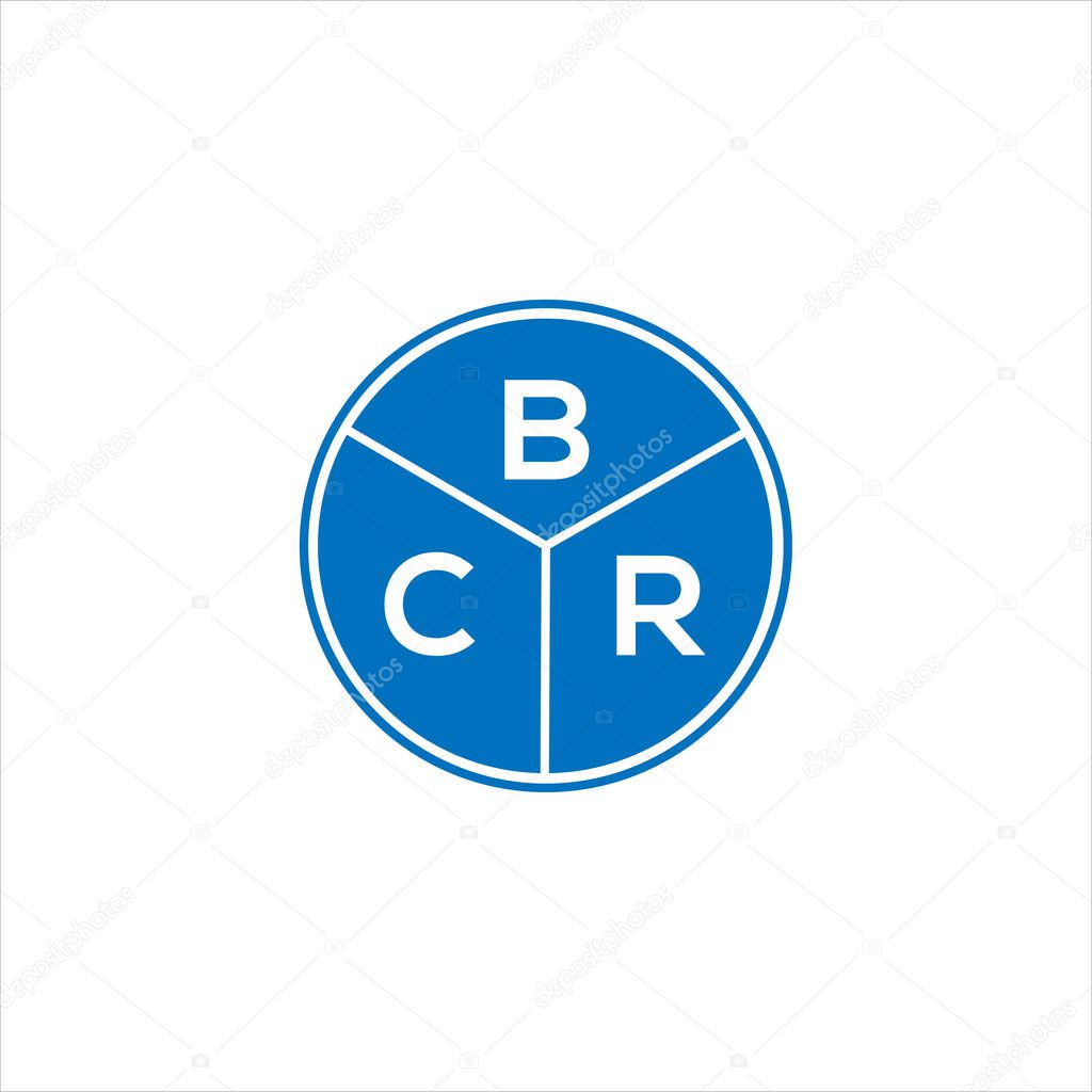 Diseño del logotipo de la carta BCR. BCR monograma iniciales letra logo concepto. Diseño de ...