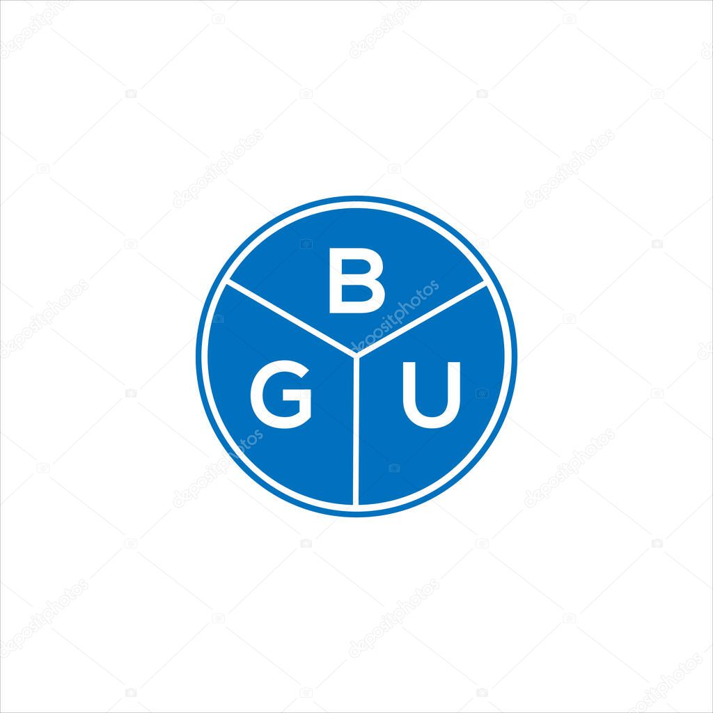 Diseño del logotipo de la letra BGU. BGU monograma iniciales letra logo ...
