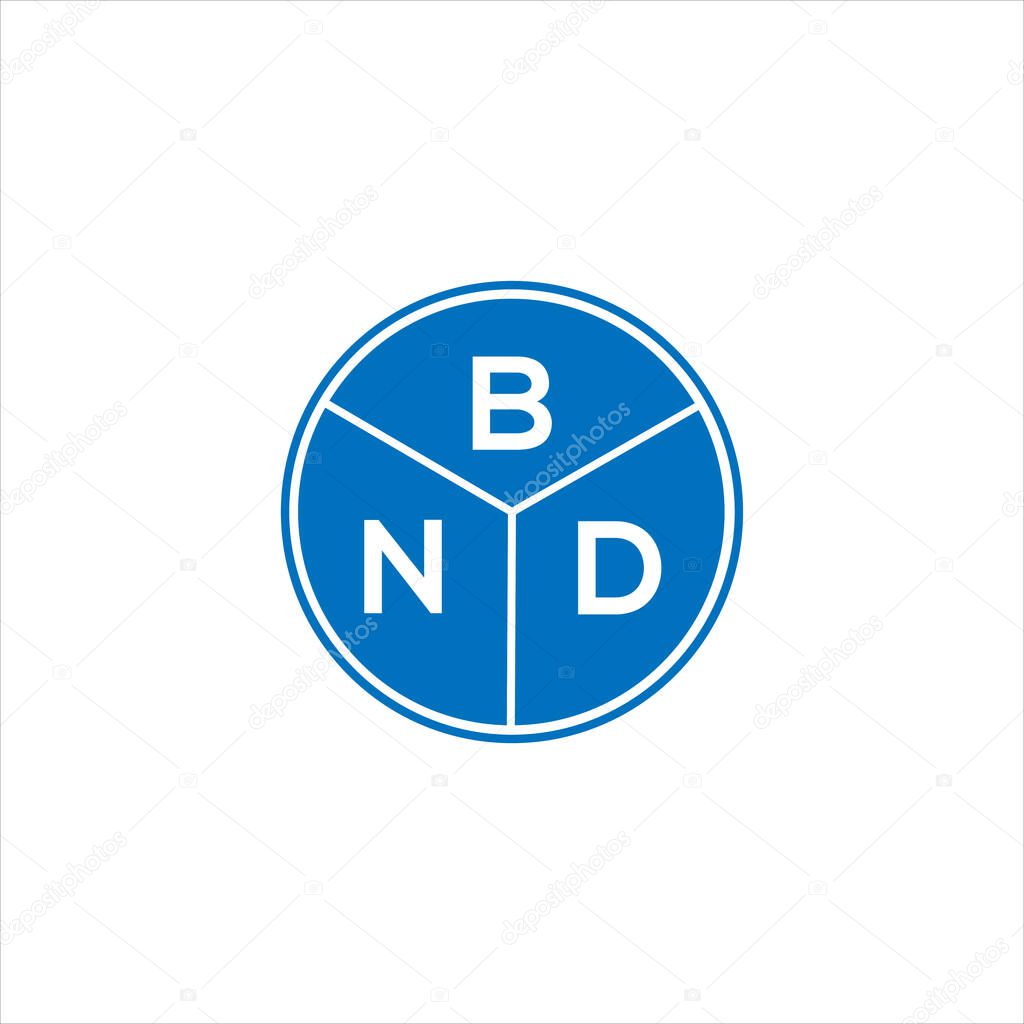 Diseño del logotipo de la letra BND. BND monograma iniciales letra logo ...