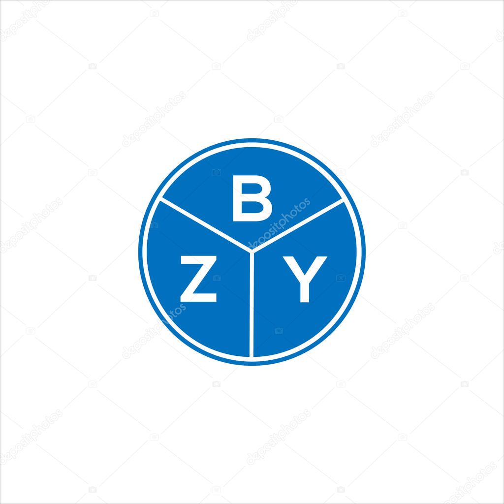 Diseño del logotipo de la letra BZY. BZY monograma iniciales letra logo ...