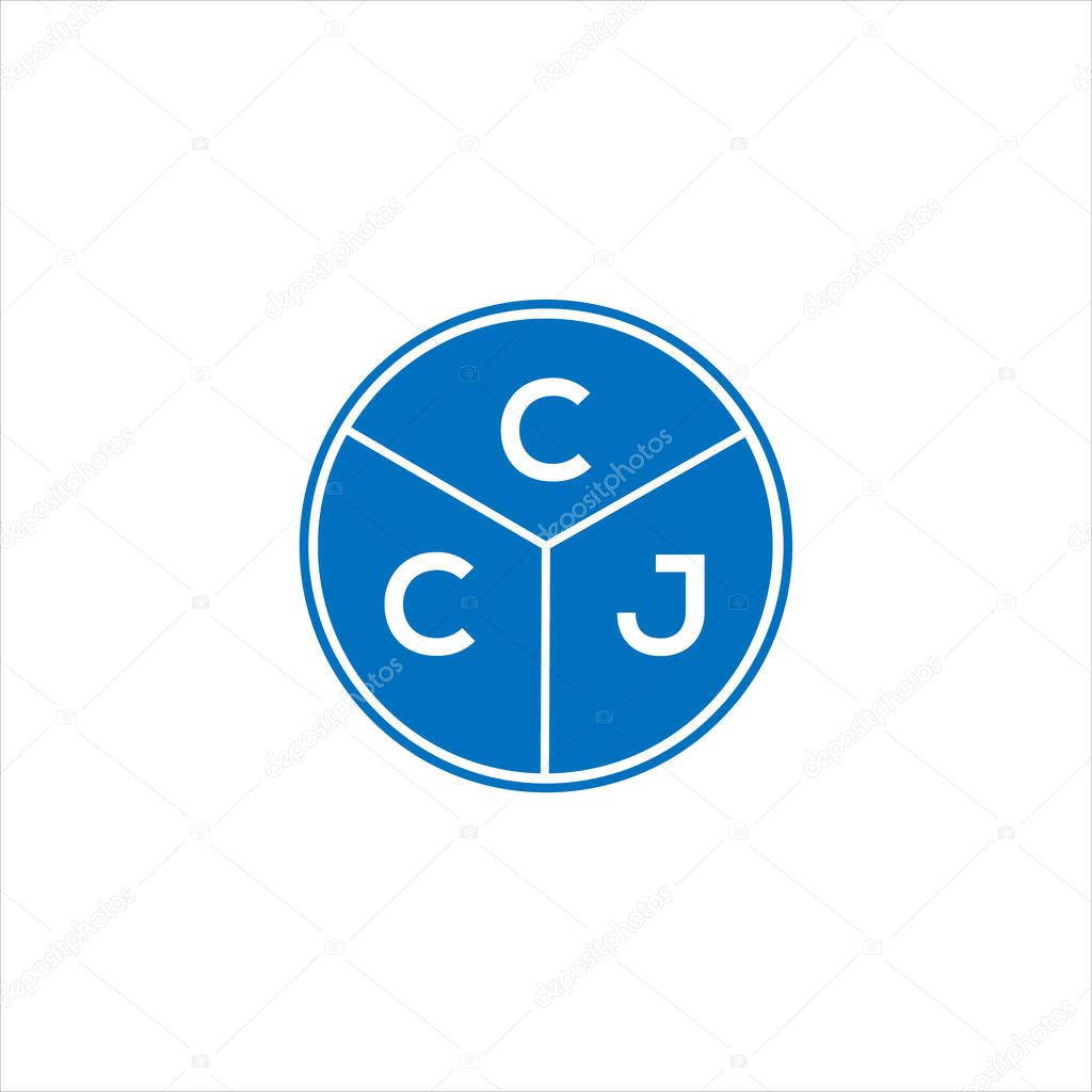 Diseño del logotipo de la carta CCJ. CCJ monograma iniciales letra logo ...