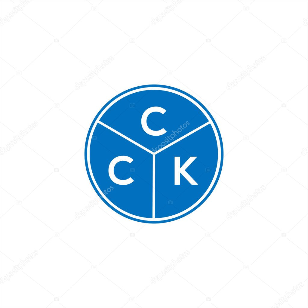 Diseño del logotipo de la letra CCK. CCK monograma iniciales letra logo concepto. Diseño de ...
