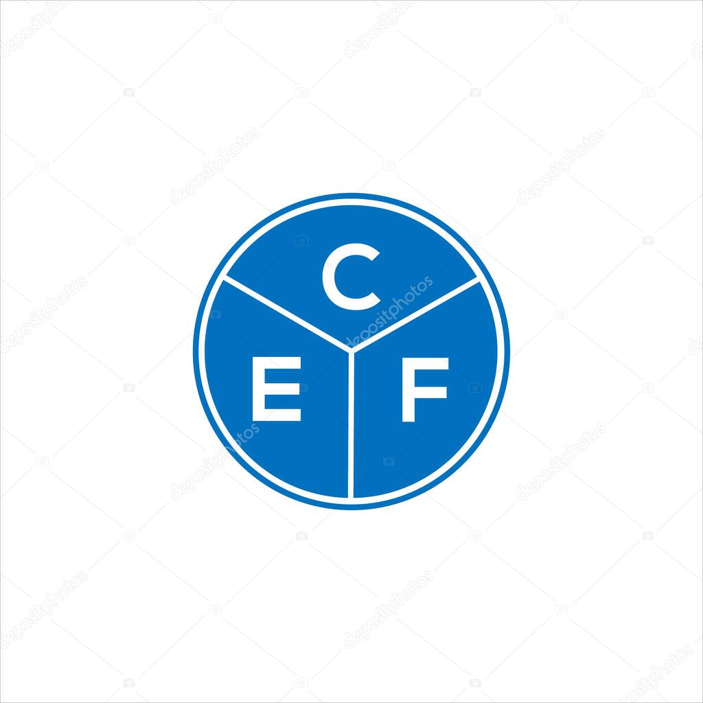 Dise o del logotipo de la carta CEF. CEF monograma iniciales letra logo ...