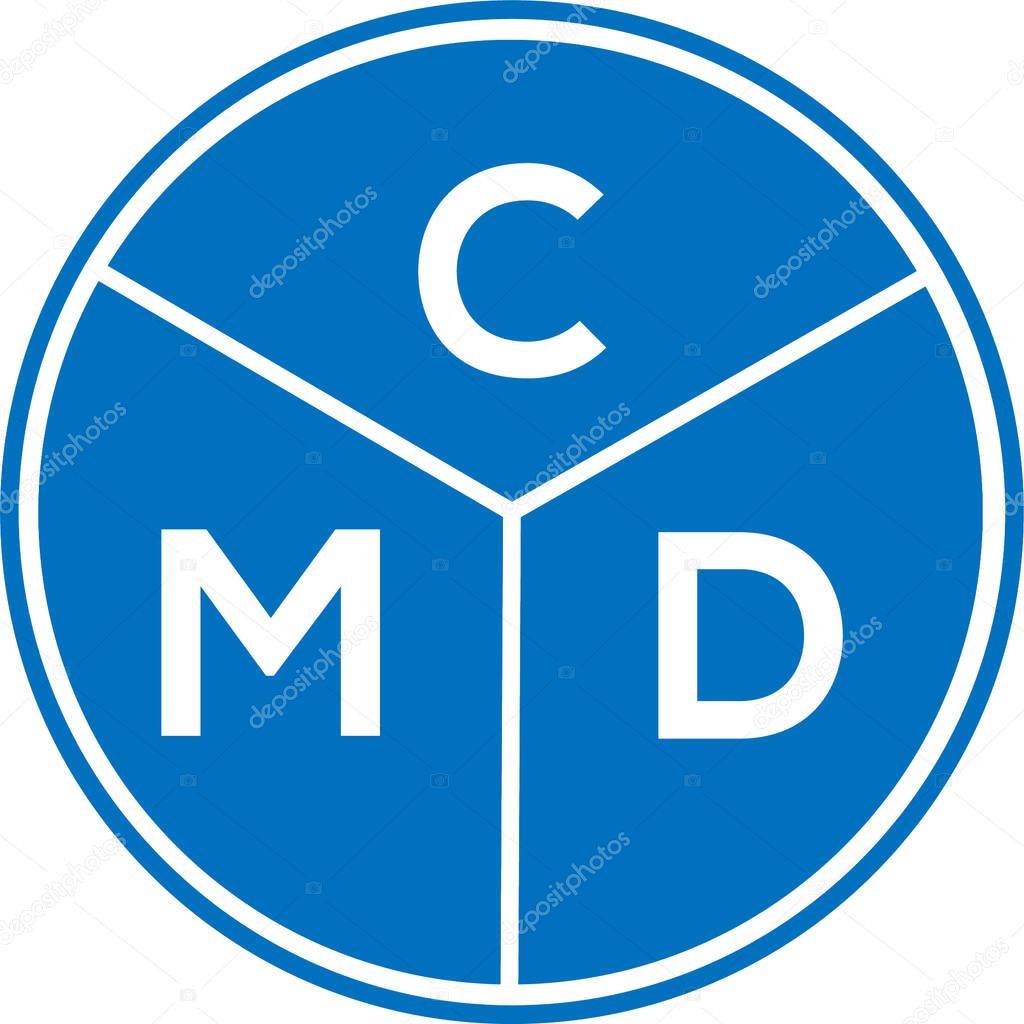 Diseño del logotipo de la carta CMD. CMD monograma iniciales letra logo ...
