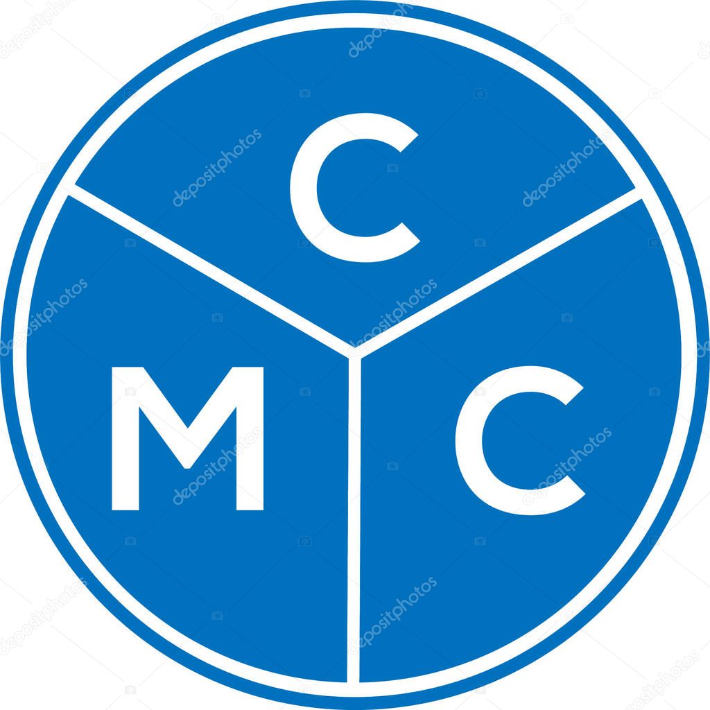 Diseño del logotipo de la letra CMC. CMC monograma iniciales letra logo ...