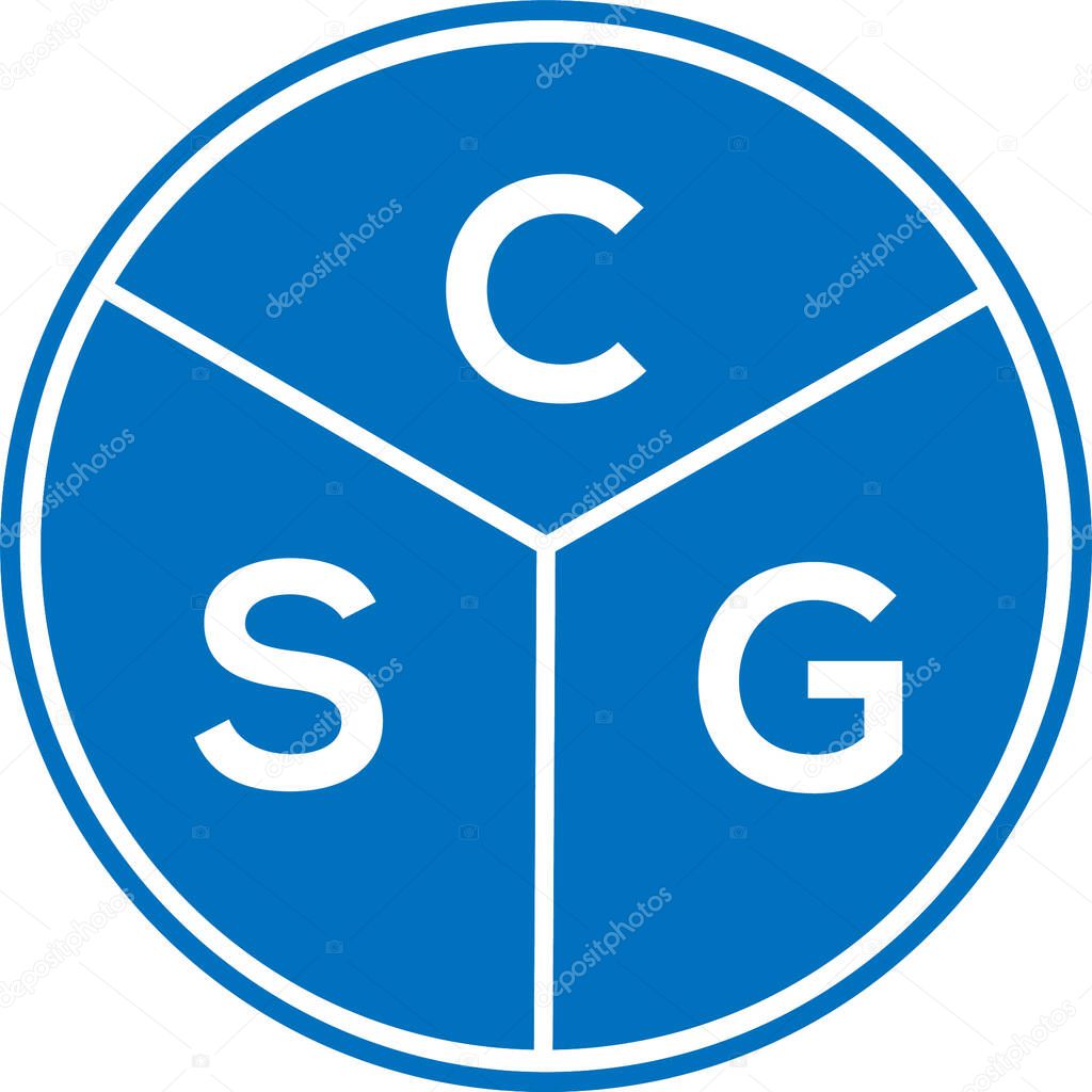Diseño del logotipo de la letra CSG. CSG monograma iniciales letra logo ...