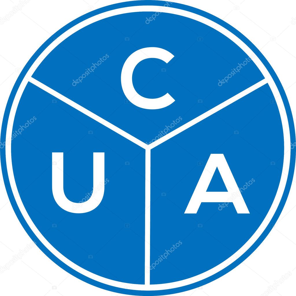 Diseño del logotipo de la letra CUA. CUA monograma iniciales letra logo ...