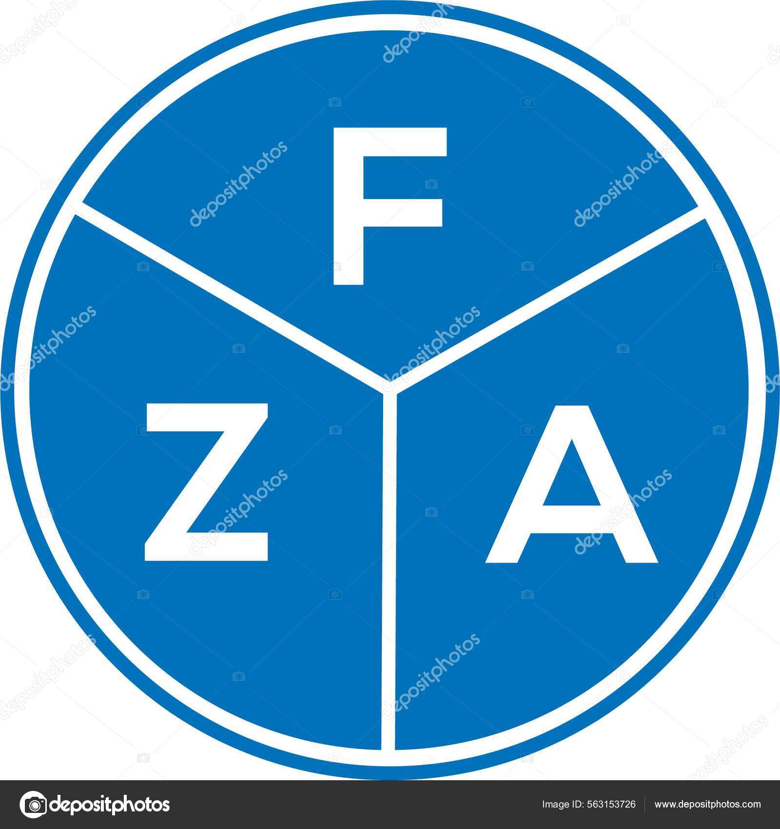 Fza Letter Logo Design White Background Fza Creative Initials Letter ...