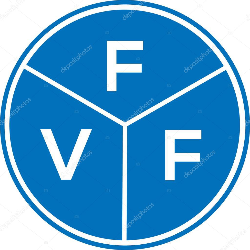 Diseño del logotipo de la letra FVF sobre fondo blanco. FVF iniciales ...