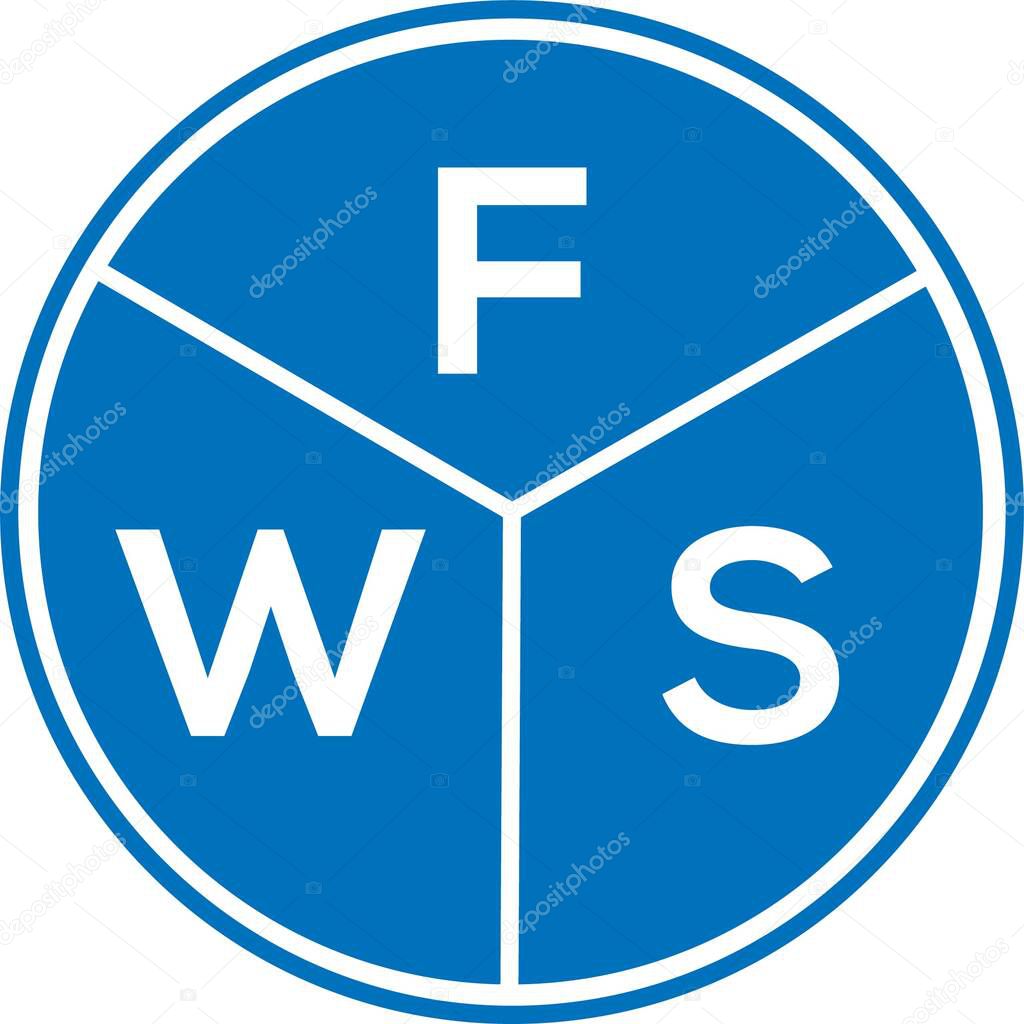 Dise o del logotipo de la letra FWS sobre fondo blanco. FWS iniciales ...