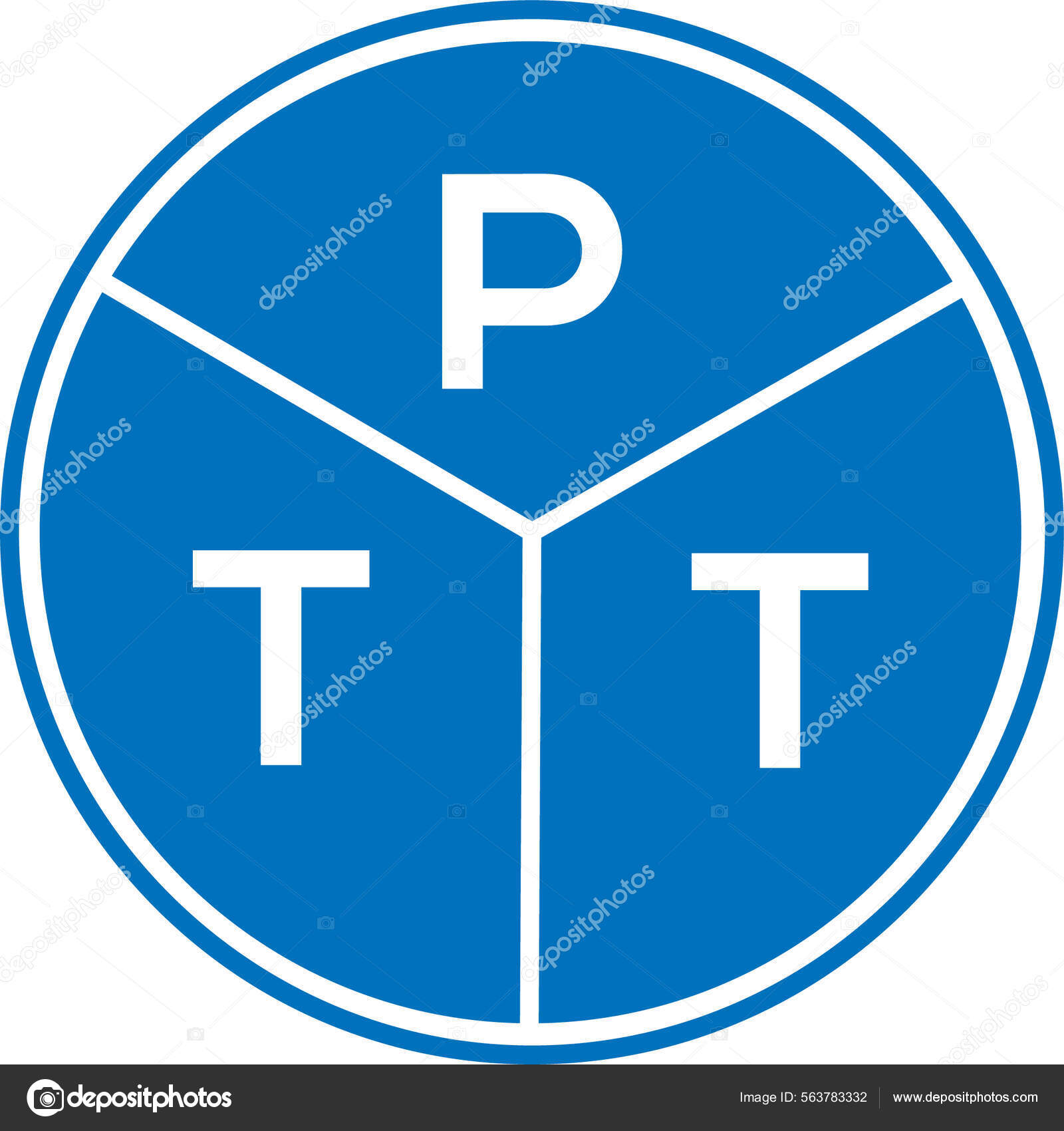 Ptt Letter Logo Design White Background Ptt Creative Circle Letter ...