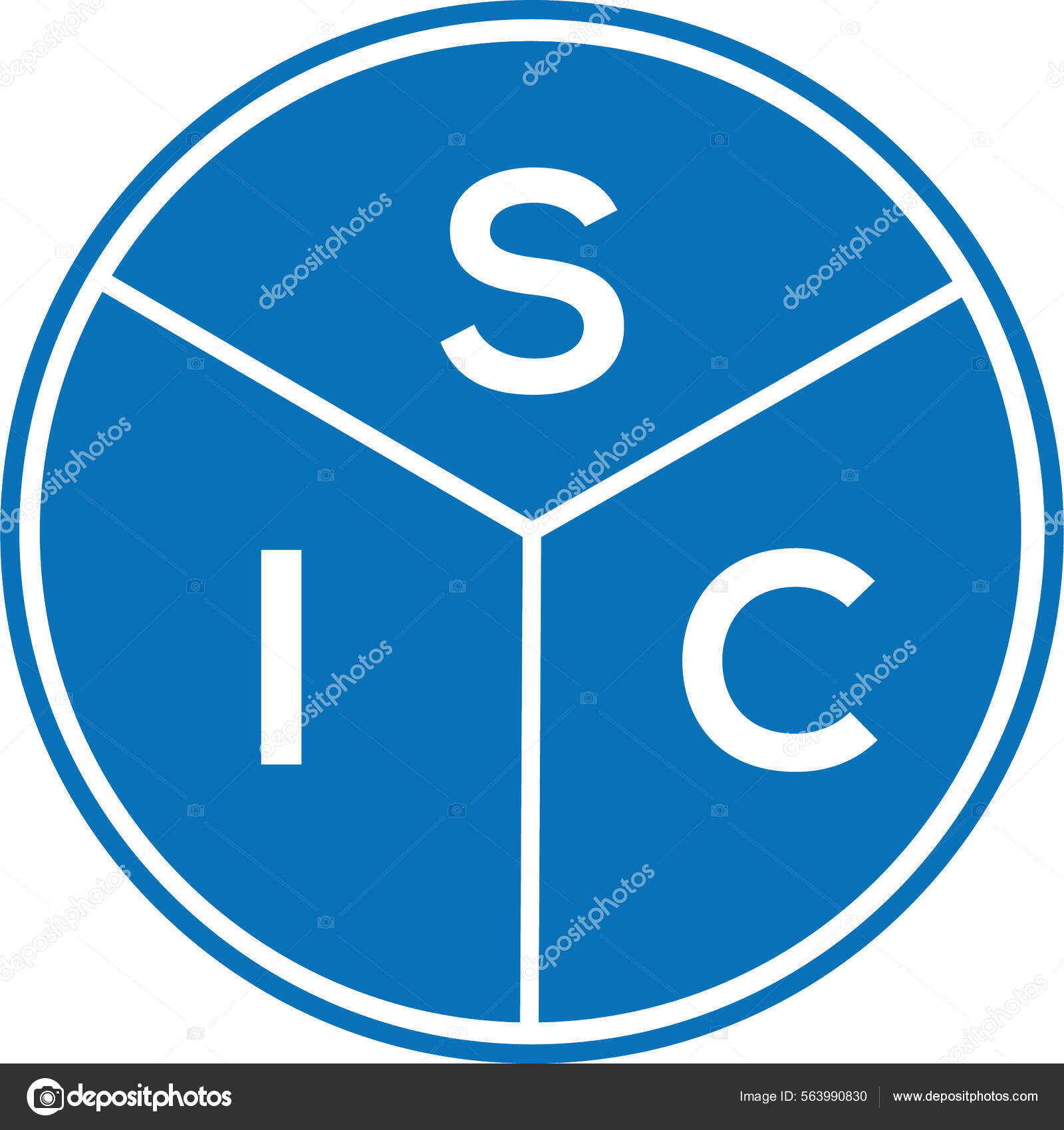 Sic Letter Logo Design White Background Sic Creative Initials Letter ...