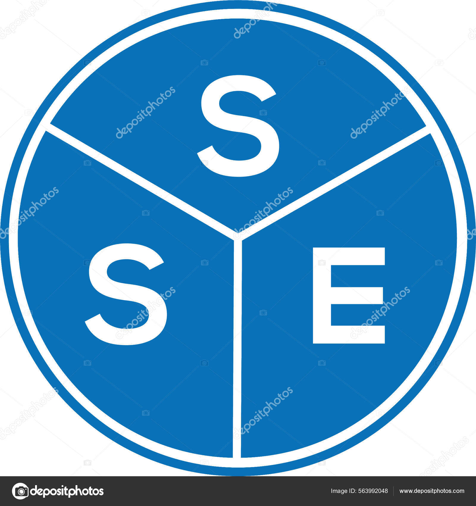 Sse Letter Logo Design White Background Sse Creative Initials Letter ...