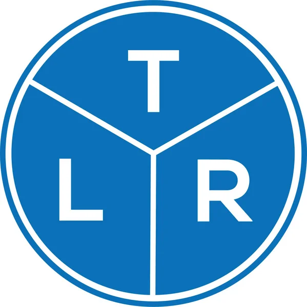 Diseño del logotipo de la letra TLR sobre fondo blanco. TLR iniciales ...