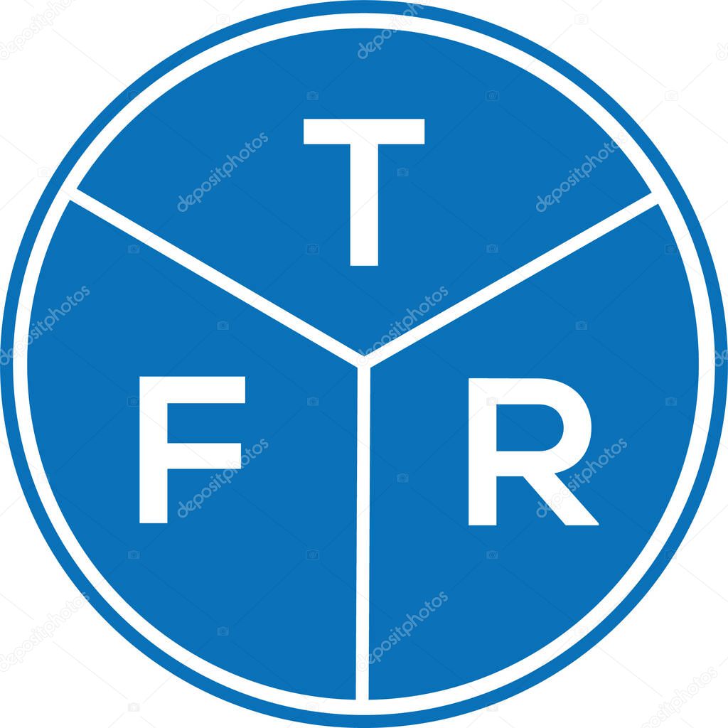 Dise o del logotipo de la letra TFR sobre fondo blanco. TFR iniciales ...