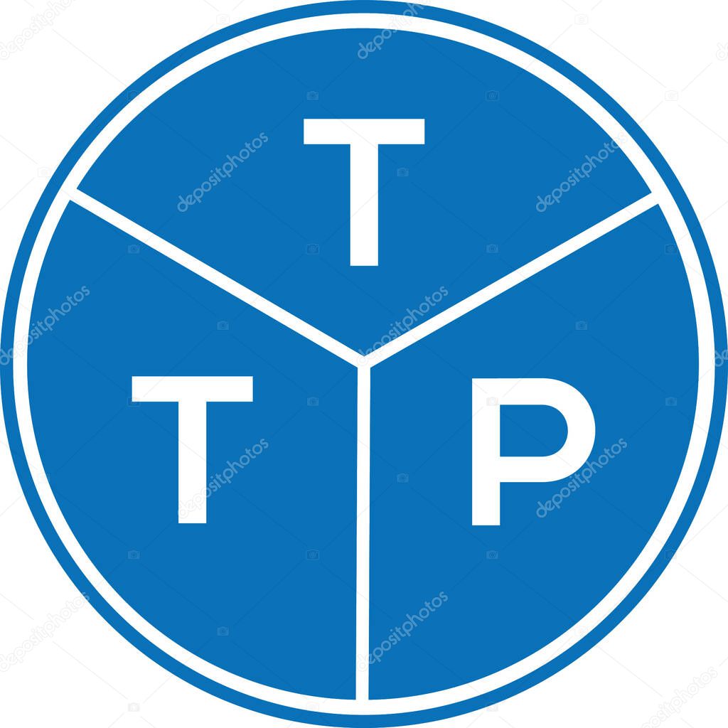 Diseño del logotipo de la letra TTP sobre fondo blanco. TTP iniciales ...
