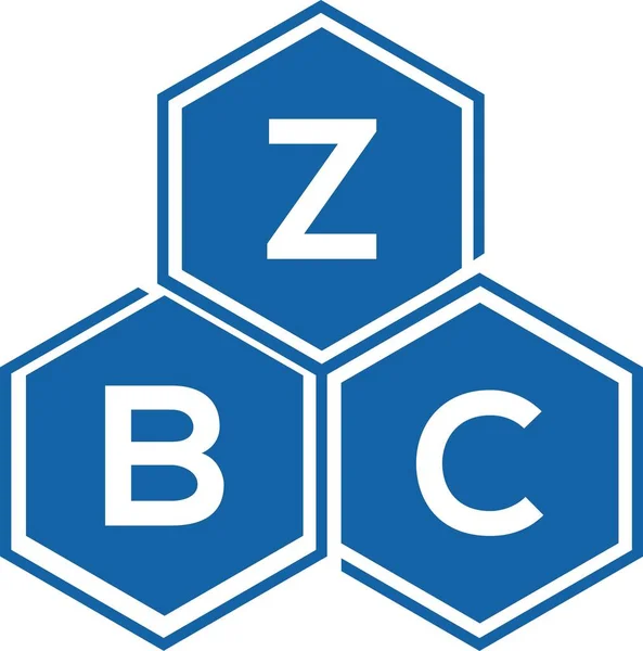 Diseño del logotipo de la letra ZBC sobre fondo blanco. ZBC iniciales ...