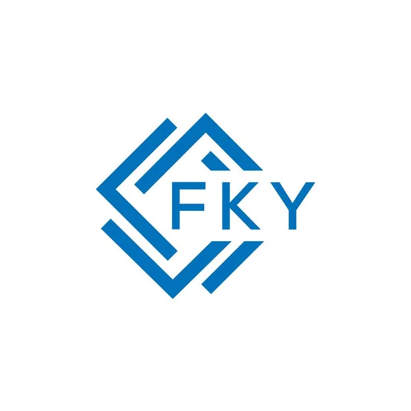 Dise o del logotipo de la letra FKY sobre fondo blanco. FKY creativo c ...