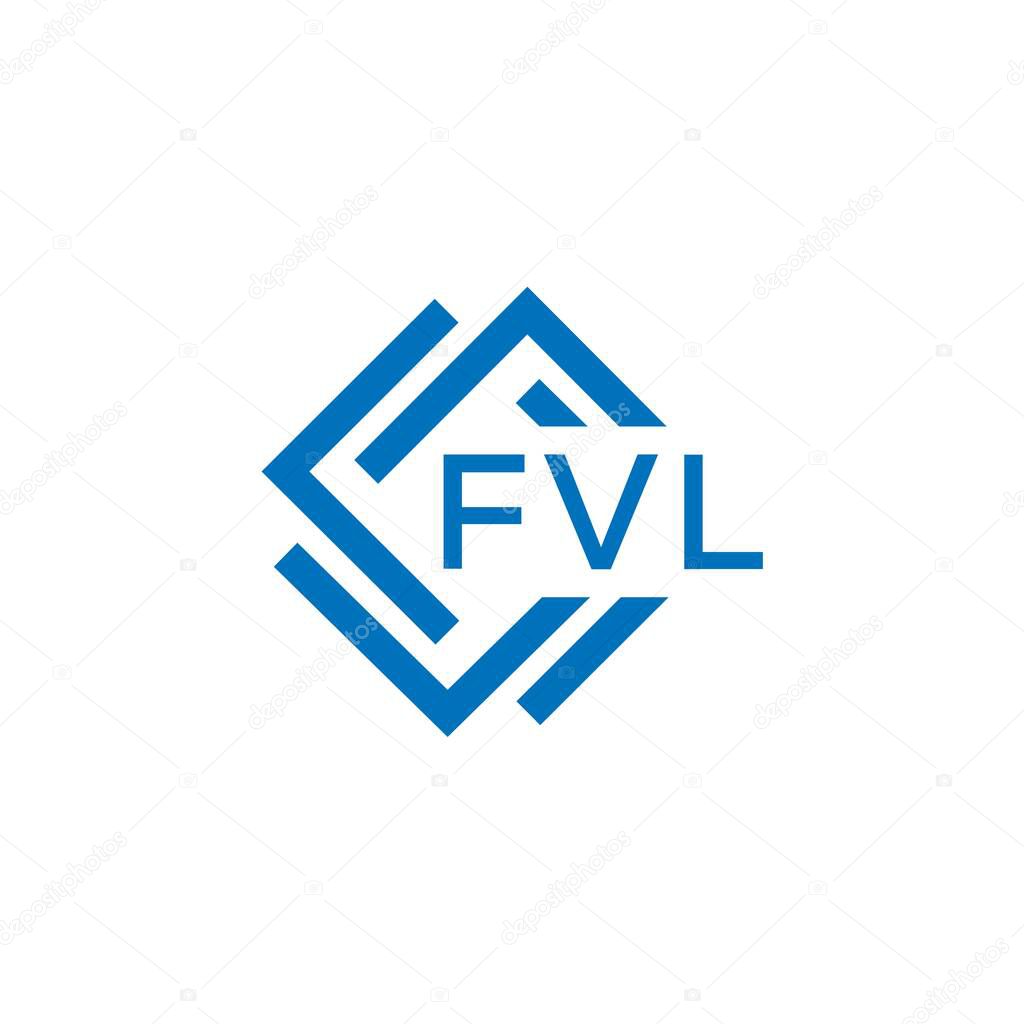 Dise o del logotipo de la letra FVL sobre fondo blanco. concepto de logotipo de letra c rculo ...