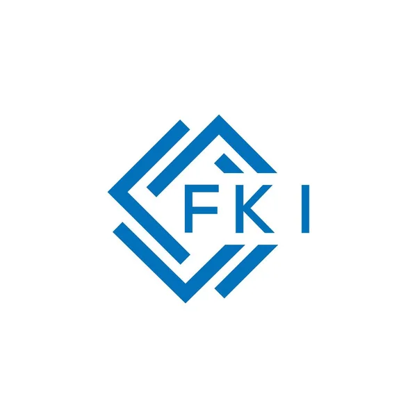 Diseño del logotipo de la letra FKI sobre fondo blanco. concepto de ...