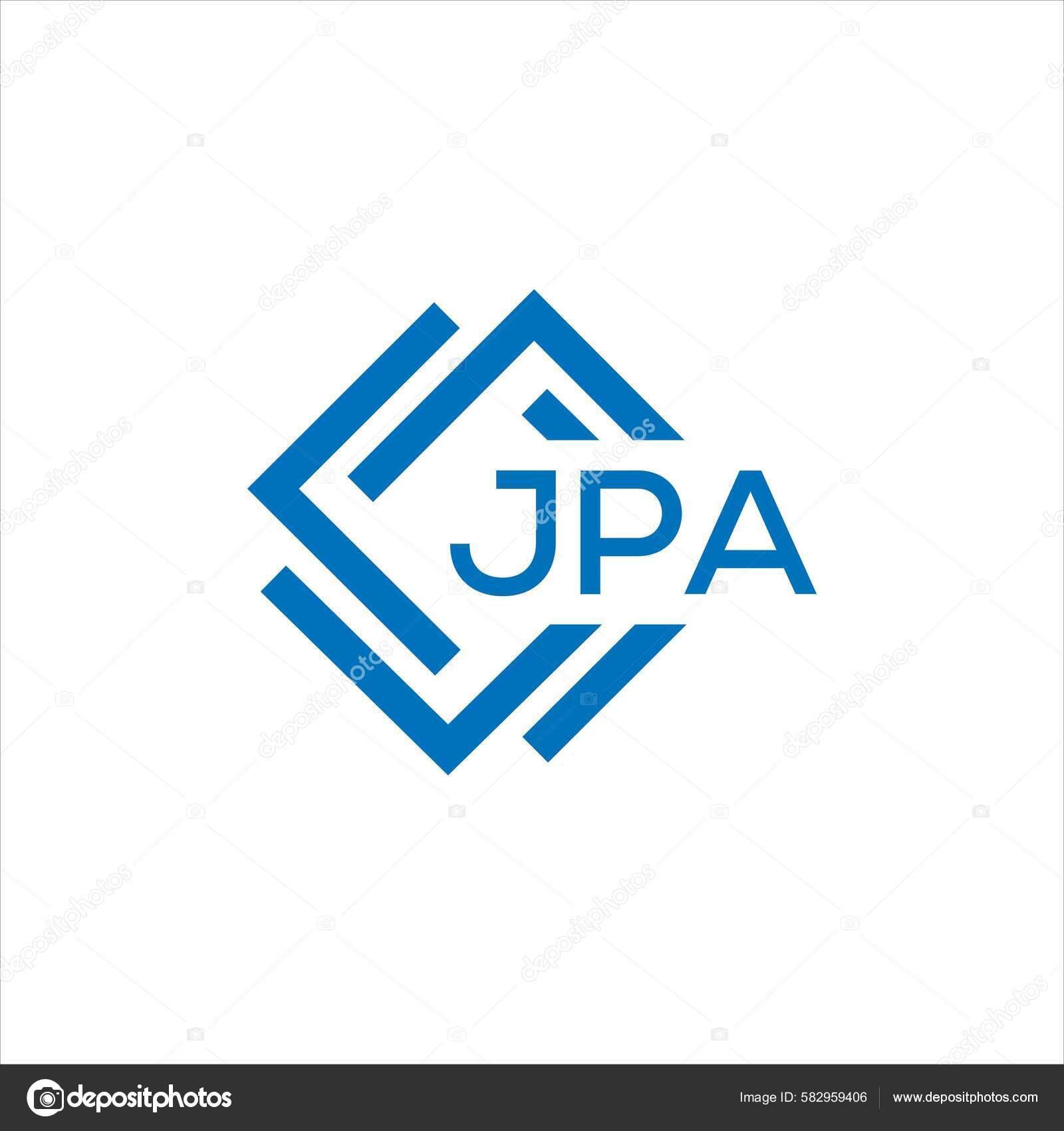 Jpa Letter Logo Design Black Background Jpa Creative Circle Letter ...