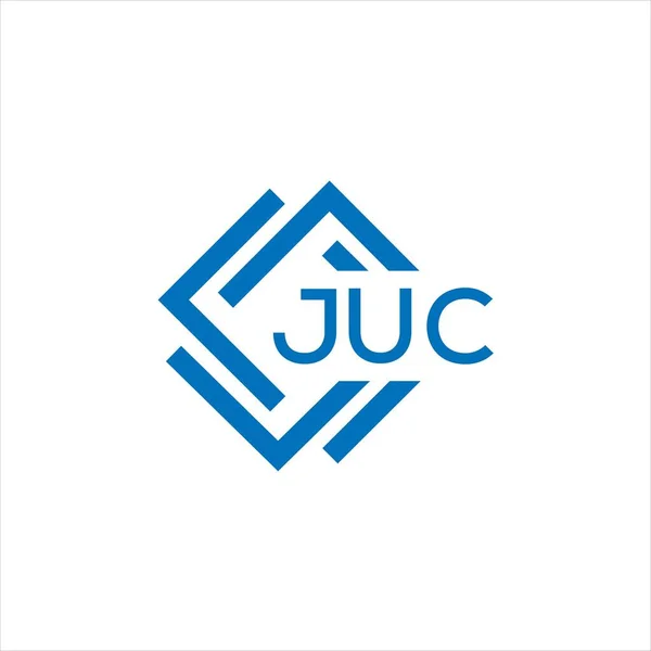 Diseño del logotipo de la letra JUC sobre fondo blanco. Concepto de logotipo de letra círculo ...
