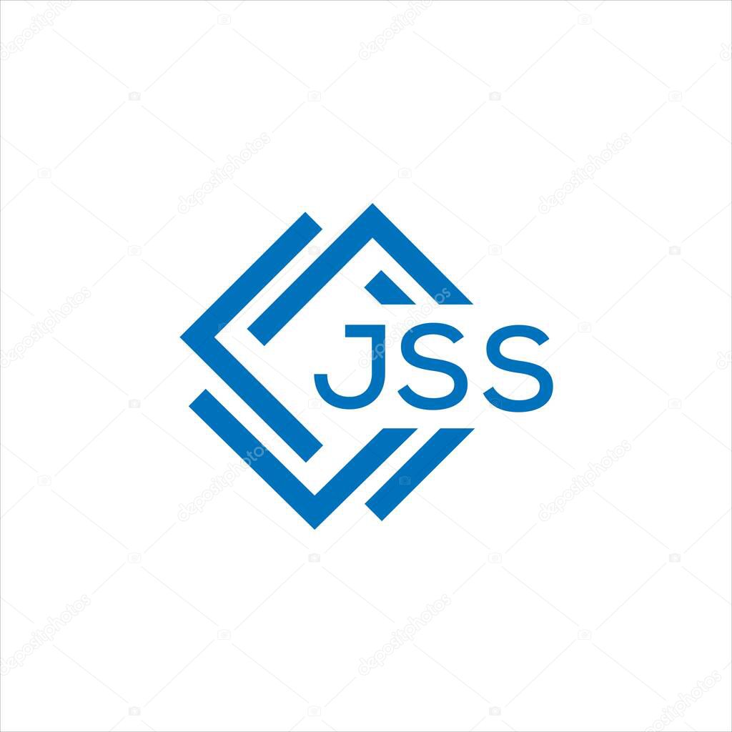 Diseño del logotipo de la letra JSS sobre fondo blanco. concepto de ...
