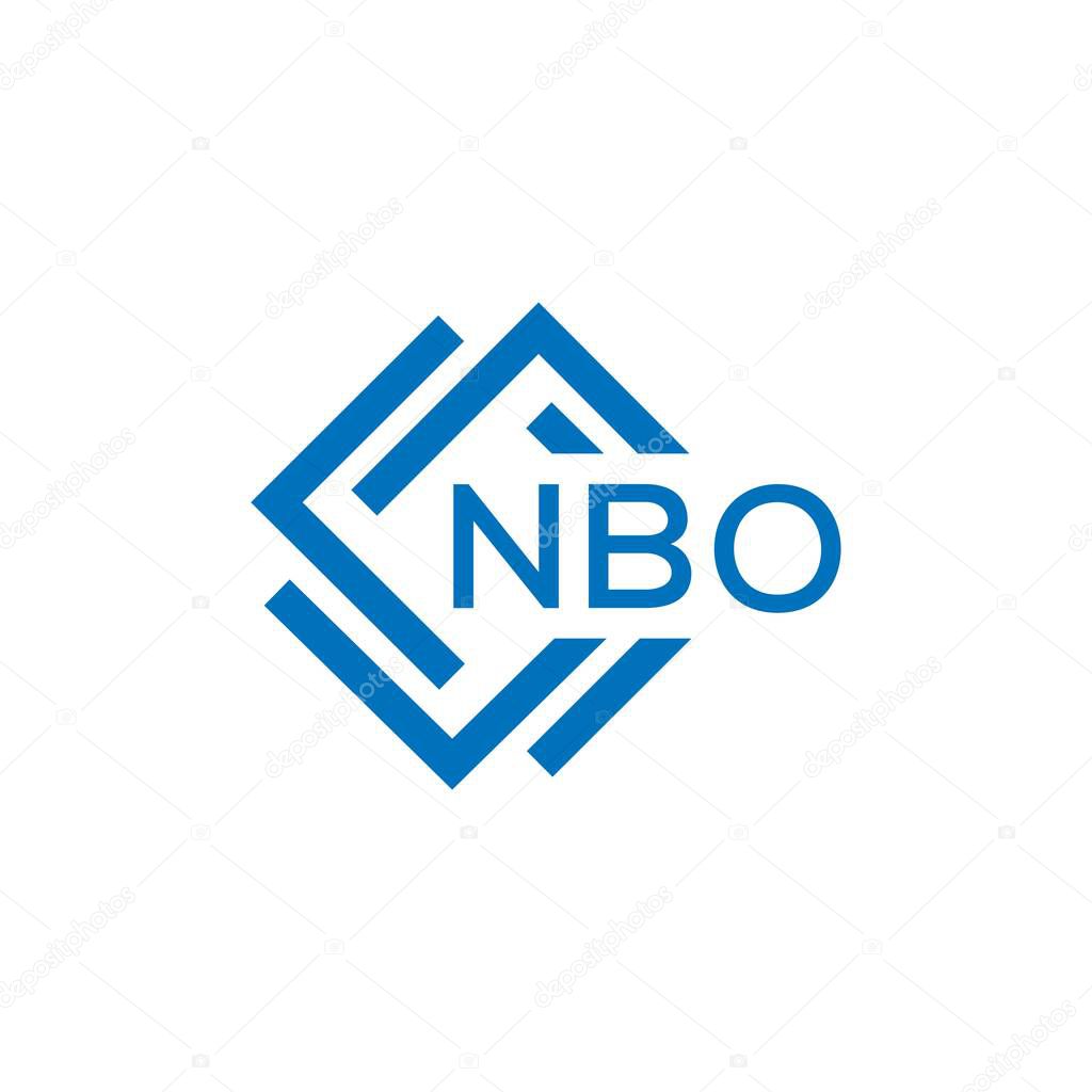 Dise o del logotipo de la letra NBO sobre fondo blanco. NBO creativo c ...