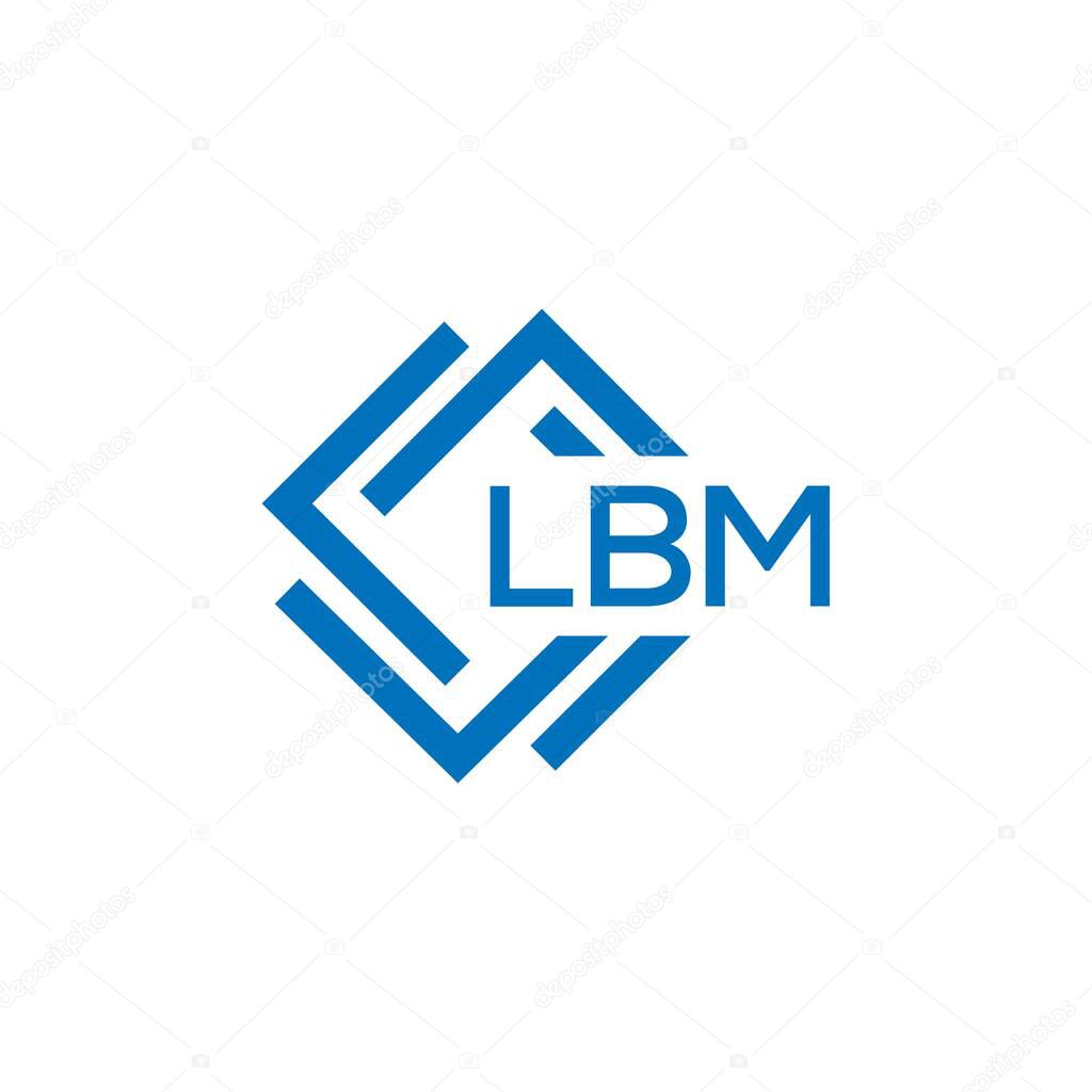 Diseño del logotipo de la letra LBM sobre fondo blanco. LBM creativo ...