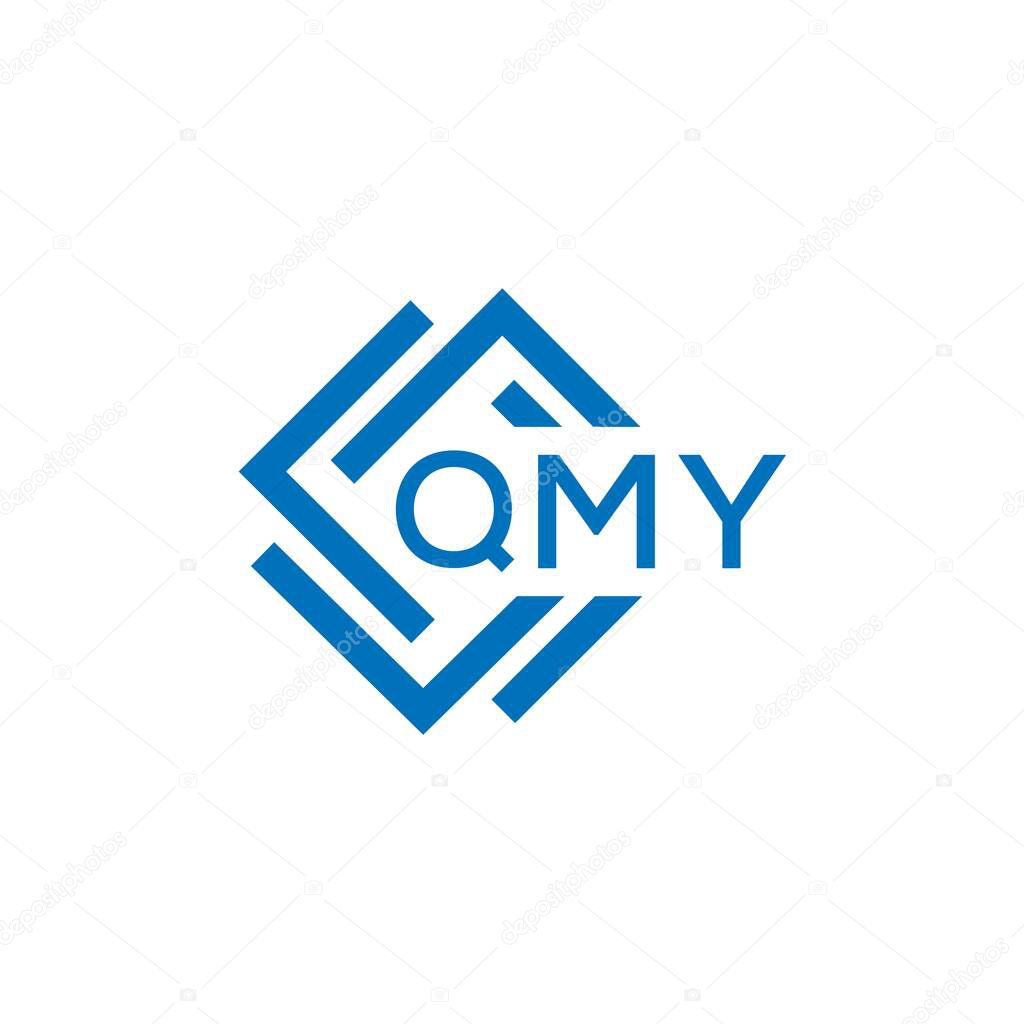 Diseño del logotipo de la letra QMY sobre fondo blanco. QMY creativo ...