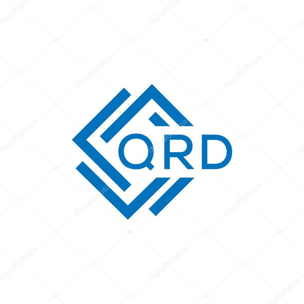 Dise o del logotipo de la letra QRD sobre fondo blanco. QRD creativo c ...