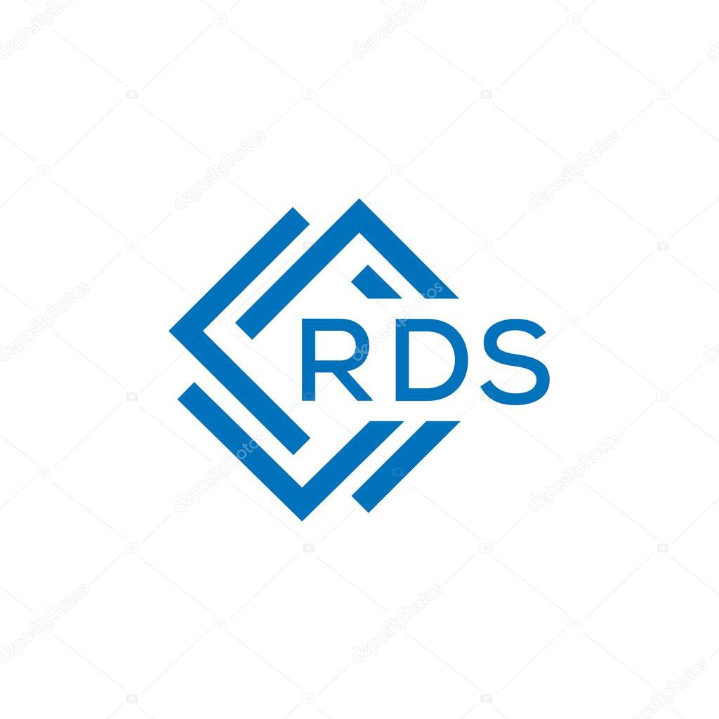 Diseño del logotipo de la letra RDS sobre fondo blanco. concepto de ...