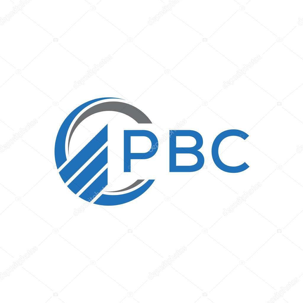 Diseño del logotipo de la letra PBC sobre fondo negro. PBC iniciales ...