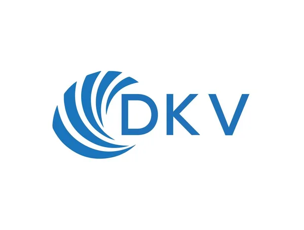 DKV letter logo design on white background. DKV creative circle letter ...