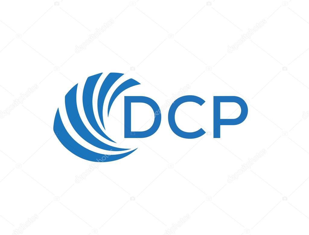 DCP letter logo design on white background. DCP creative circle letter ...