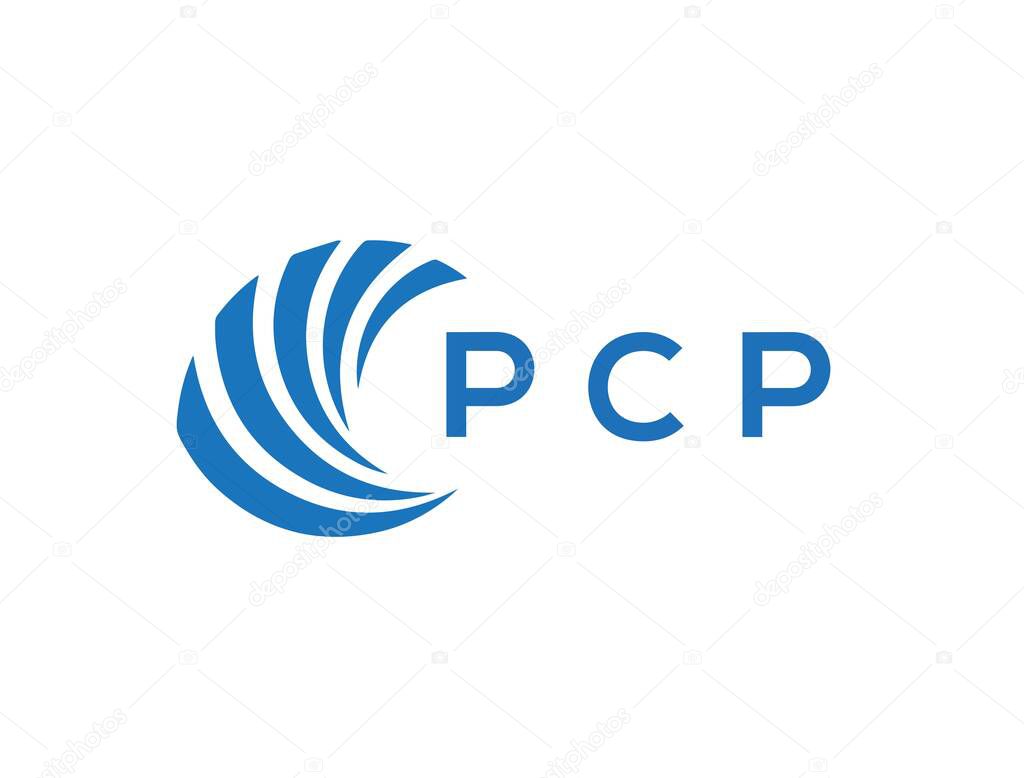 Diseño del logotipo de la letra PCP sobre fondo blanco. PCP creativo ...
