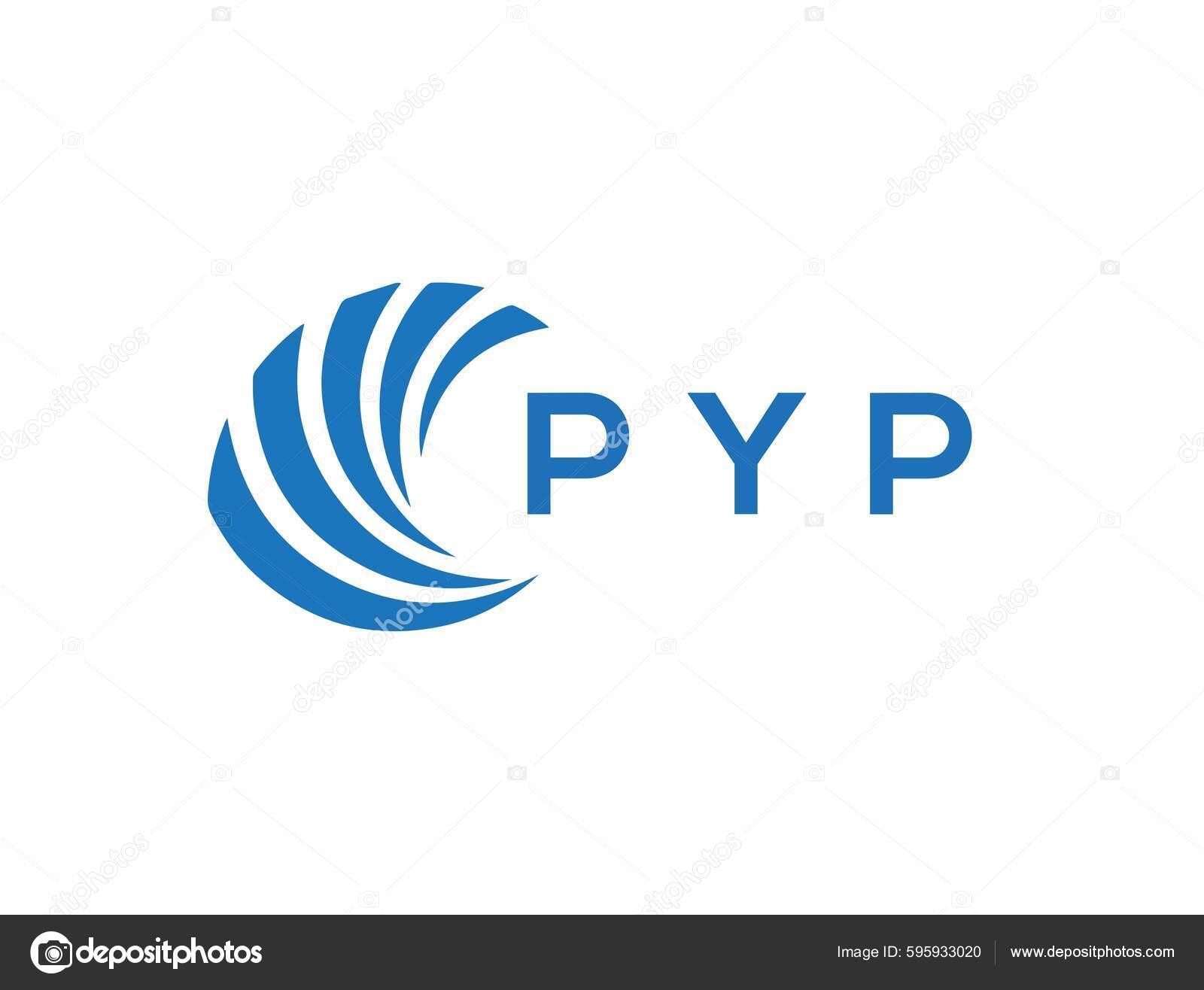 Pyp Letter Logo Design White Background Pyp Creative Circle Letter ...