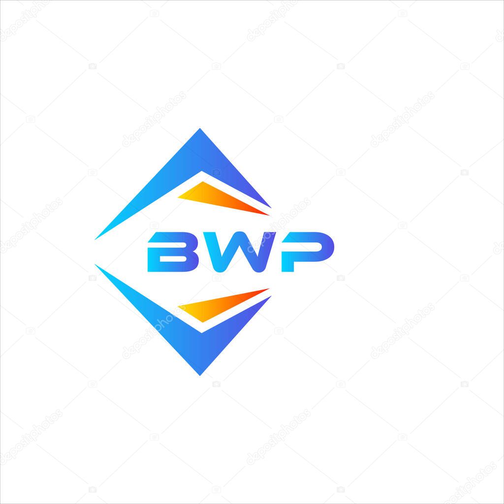 Dise o de logotipo de tecnolog a abstracta BWP sobre fondo blanco. BWP iniciales creativas letra ...