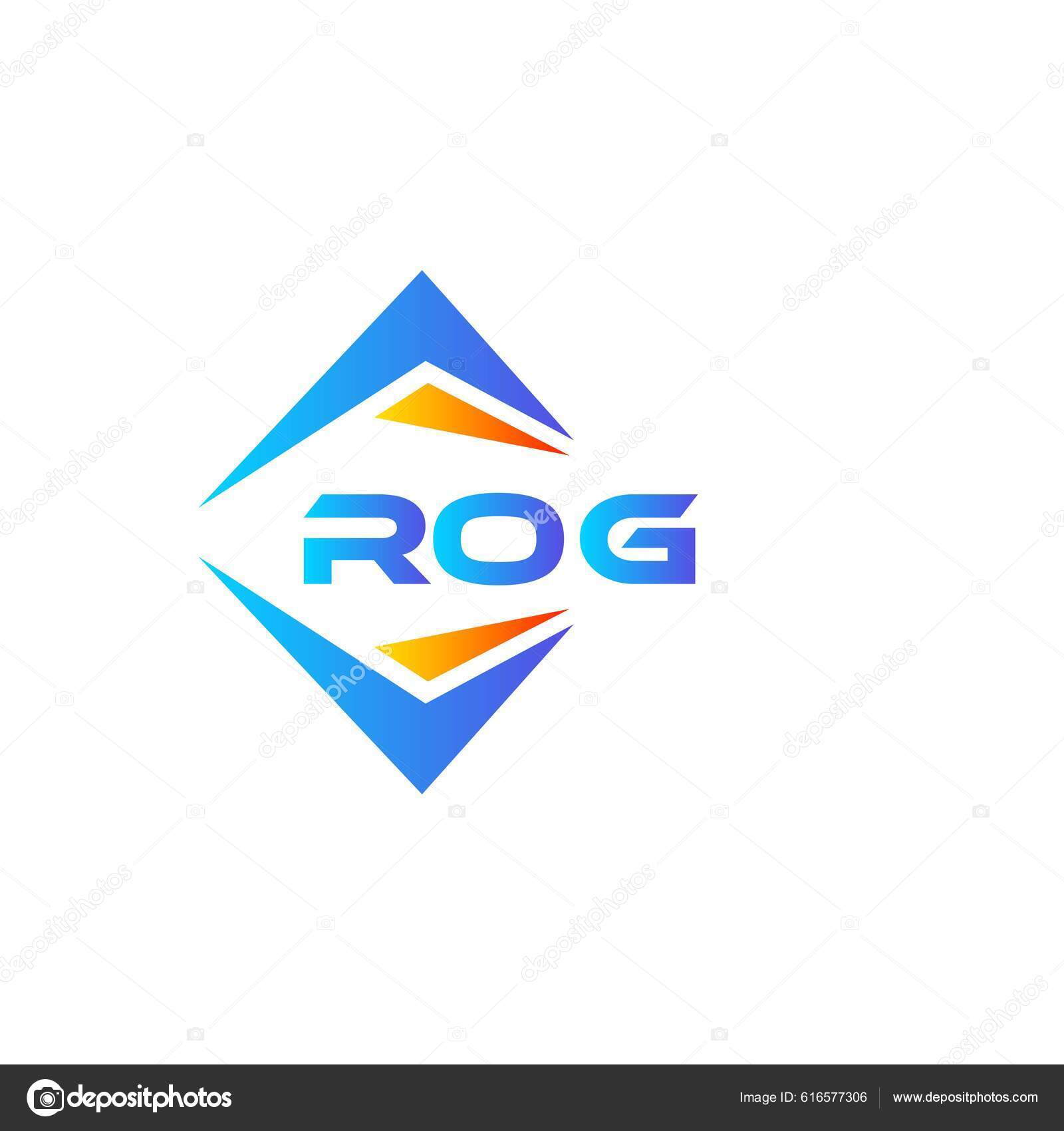 Rog Abstract Technology Logo Design White Background Rog Creative ...