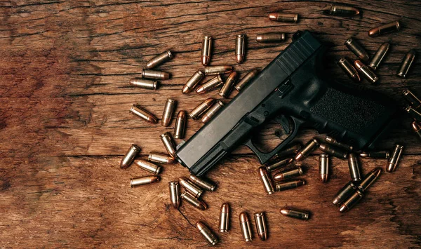 Gun On Table Wallpaper