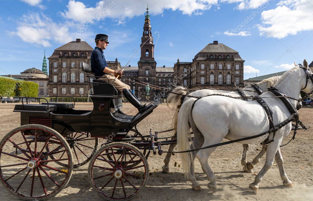 Copenhague, Dinamarca - 8 de septiembre de 2022. Equipo de caballos ...