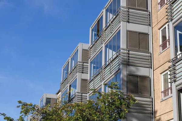 Facade of a modern residential building. Real estate investment ...