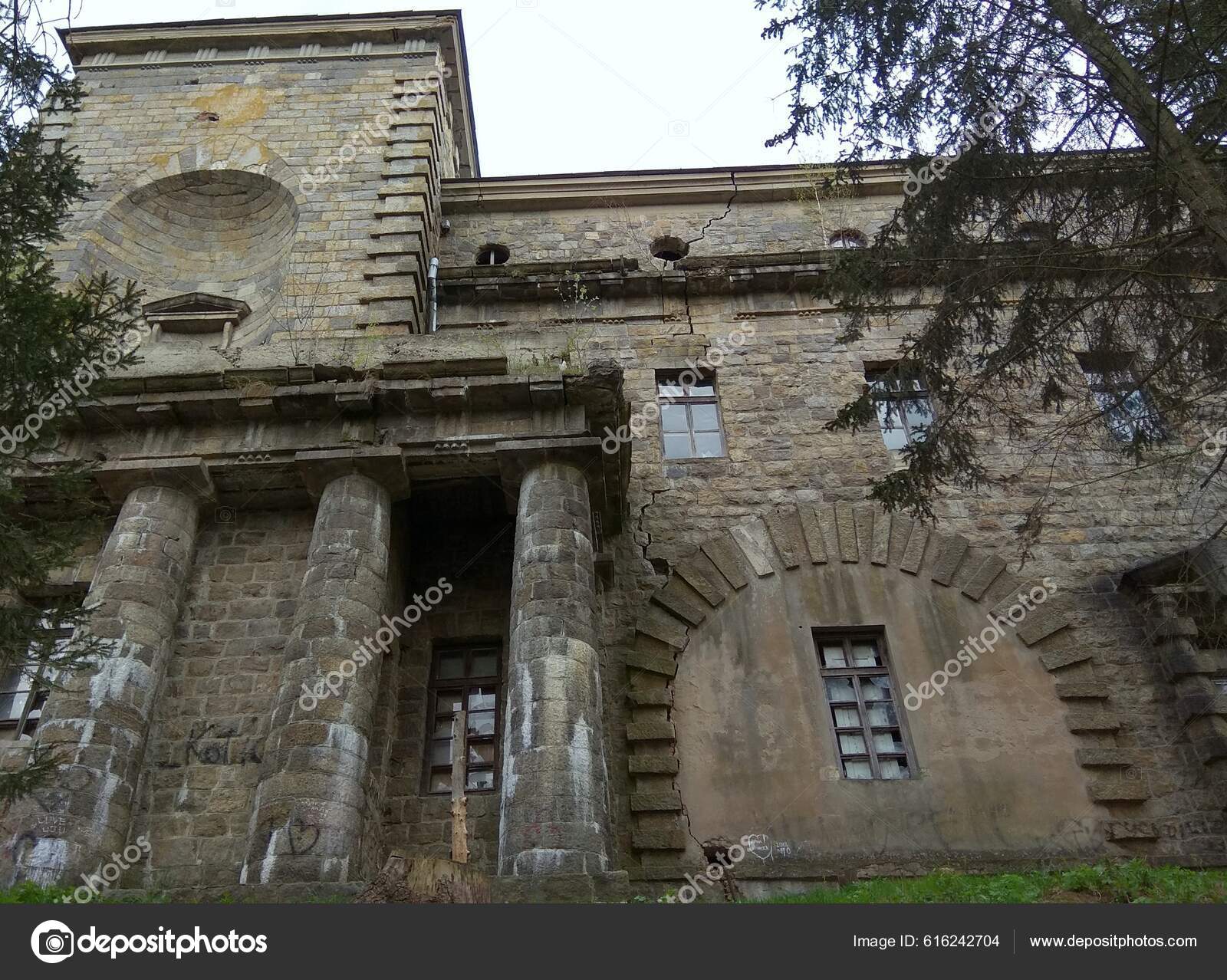 Ukraine Khmilnyk Palace Count Xido Part Facade Palace River Side ...
