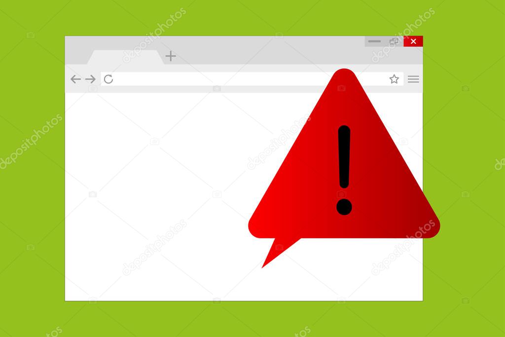 mensaje de advertencia de ordenador. Icono de notificación de mensaje ...