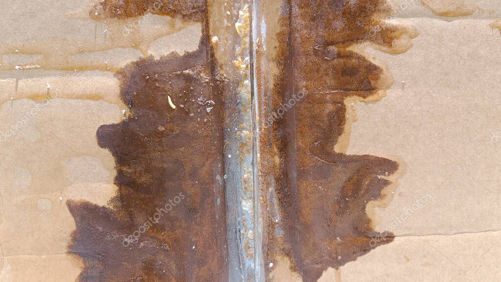 Cajas de cartón húmedo durante mucho tiempo, la acumulación de gérmenes ...