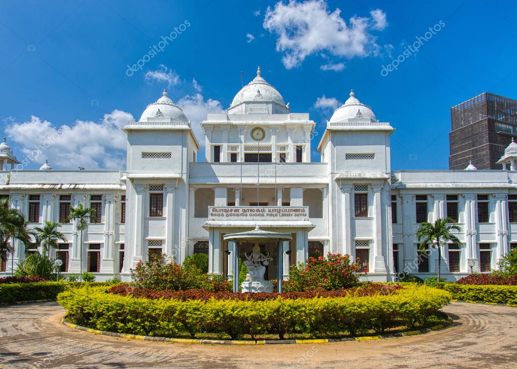 Biblioteca Pública de Jaffna con su famosa sala de lectura pública 2022