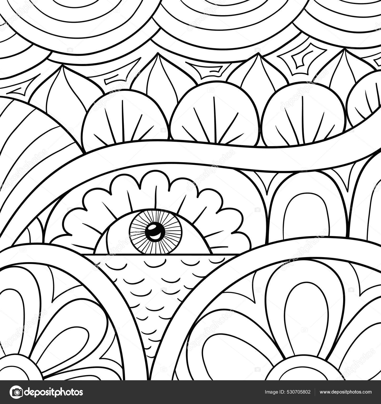 Abstract Nature Coloring Pages